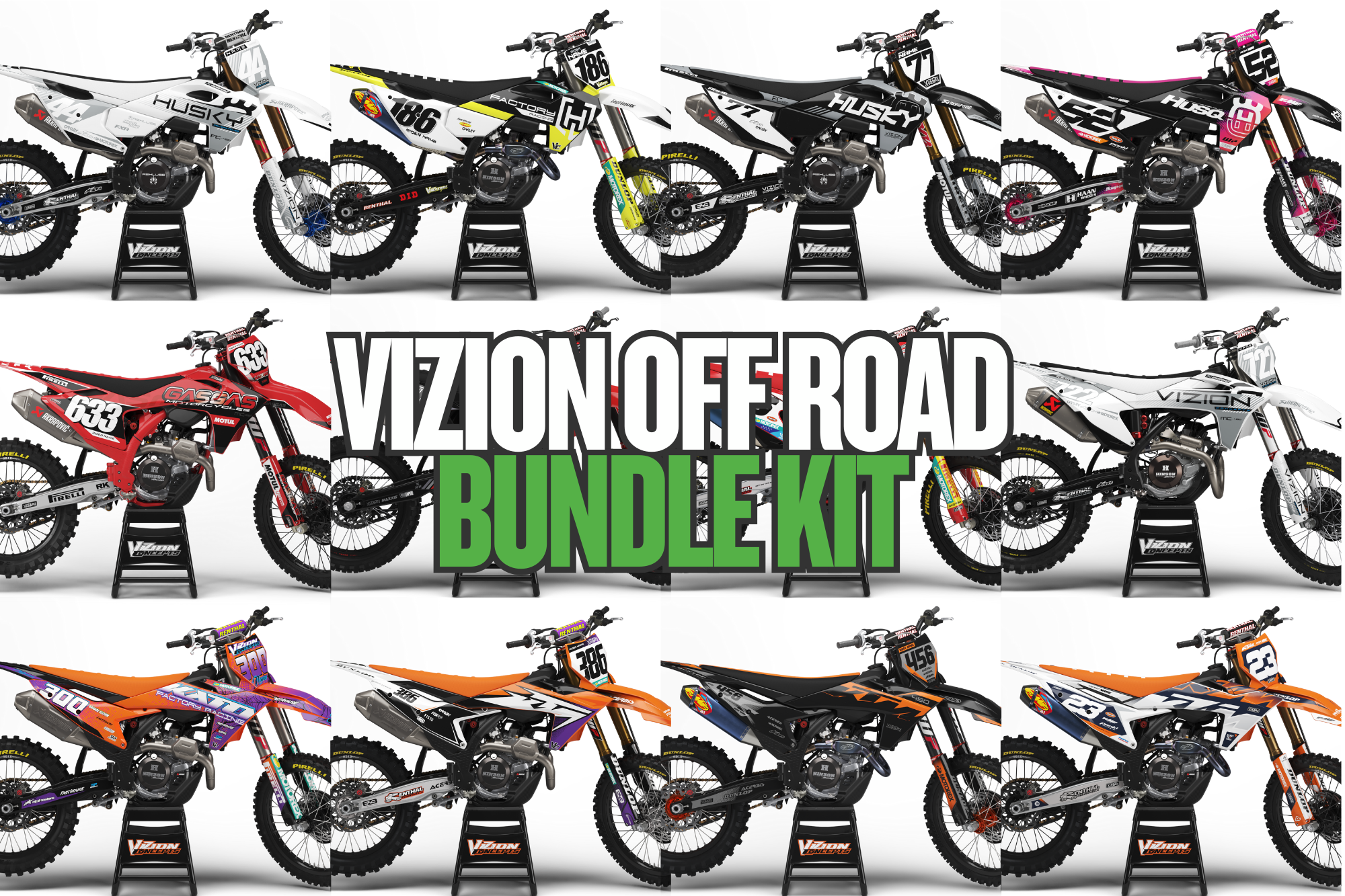 Off Road MX Graphics Kit – Vizion Concepts