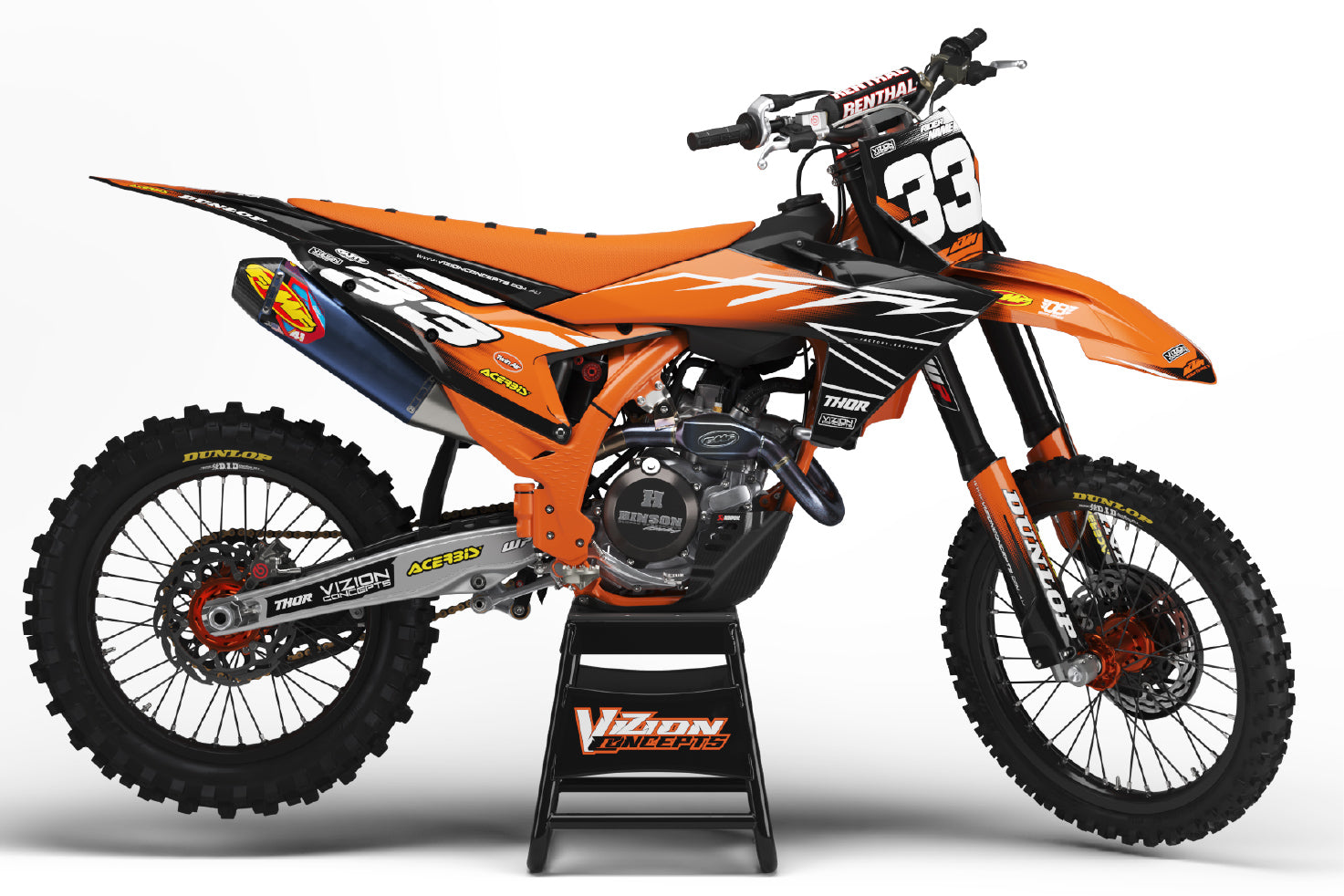 KTM Graphics - Retro KTM Graphics Kits Australia – Vizion Concepts