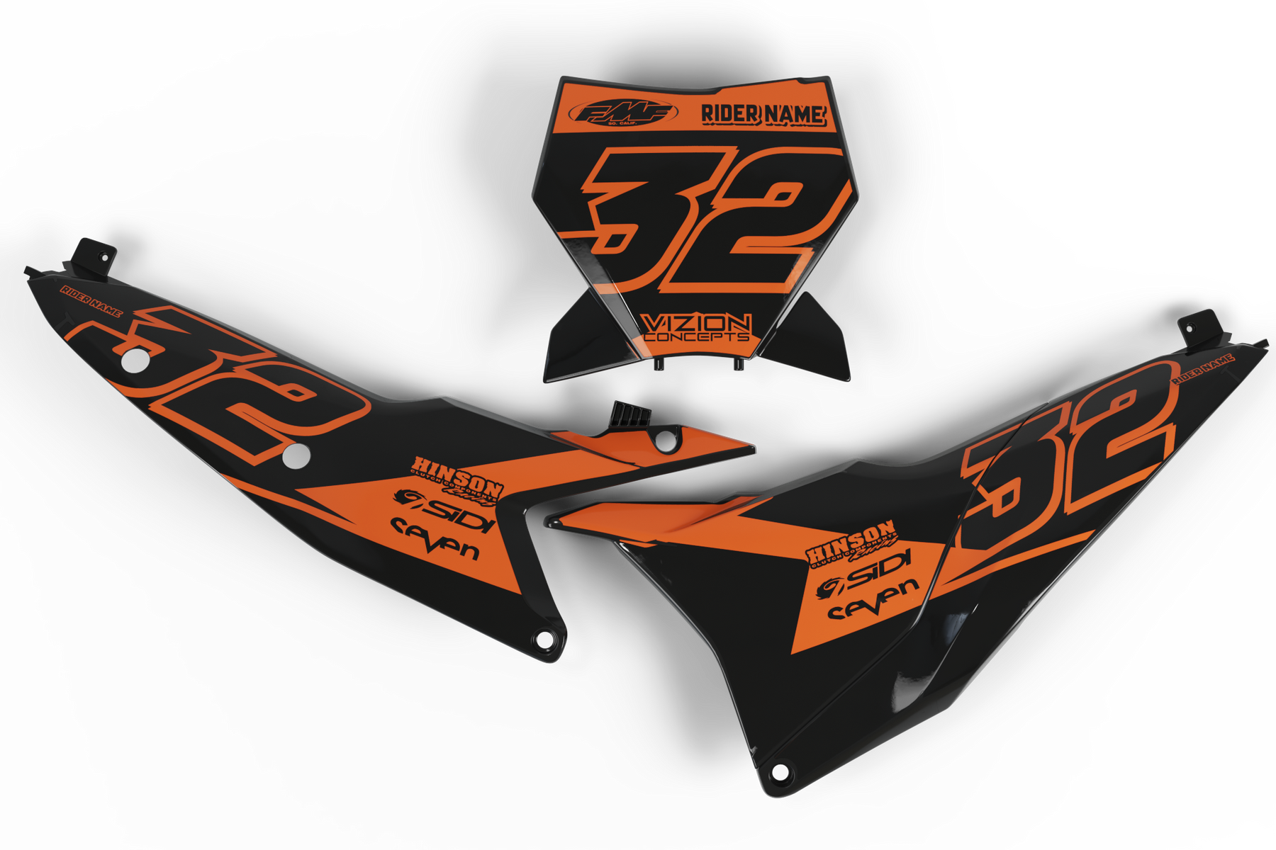 KTM 'Orange' Number Plates – Vizion Concepts